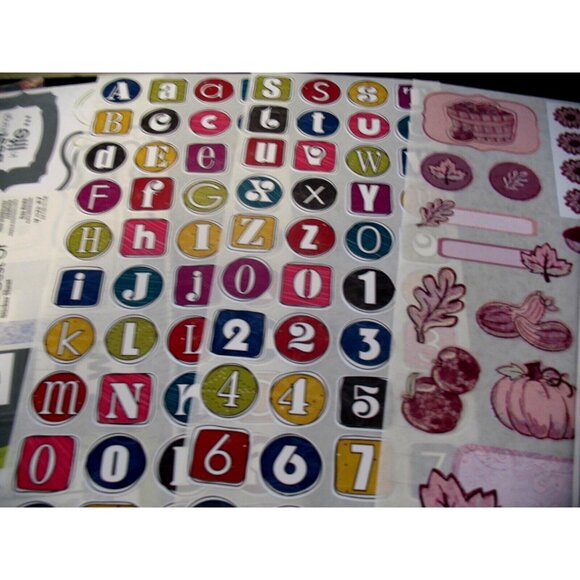 Creative Memories | Office | Lot Colonial Abcs Gr Length Sticker Sheets ...